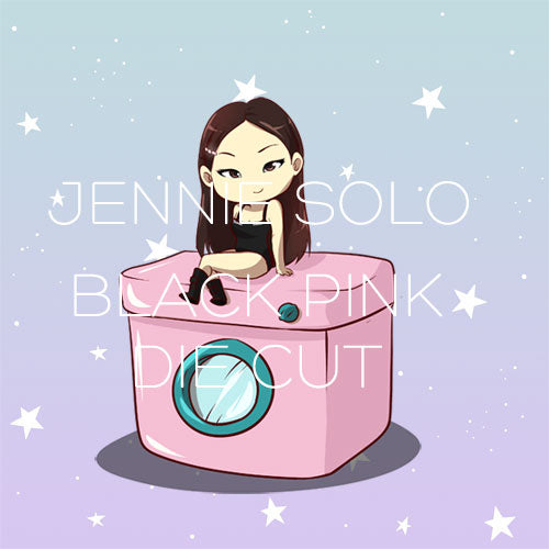 Jennie SOLO [blackpink] die cut – HelloPapercat